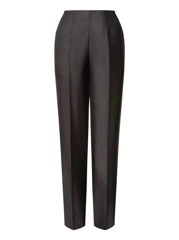 Alberta Ferretti Pressed-crease Trousers - Grey