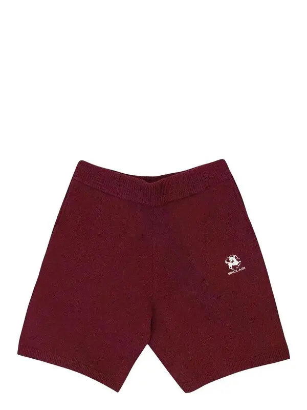 SINCLAIR Bouclé Shorts - Red