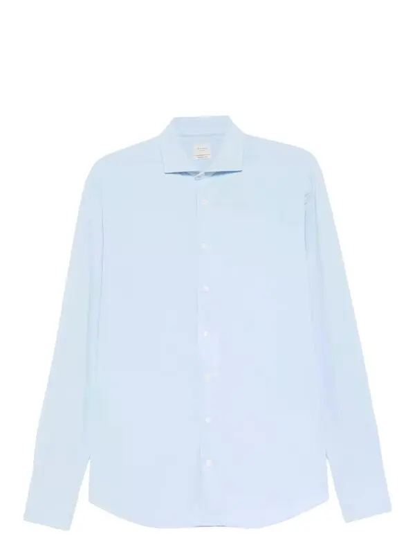 TRAIANO MILANO Long-sleeve Button-fastening Shirt - Blue
