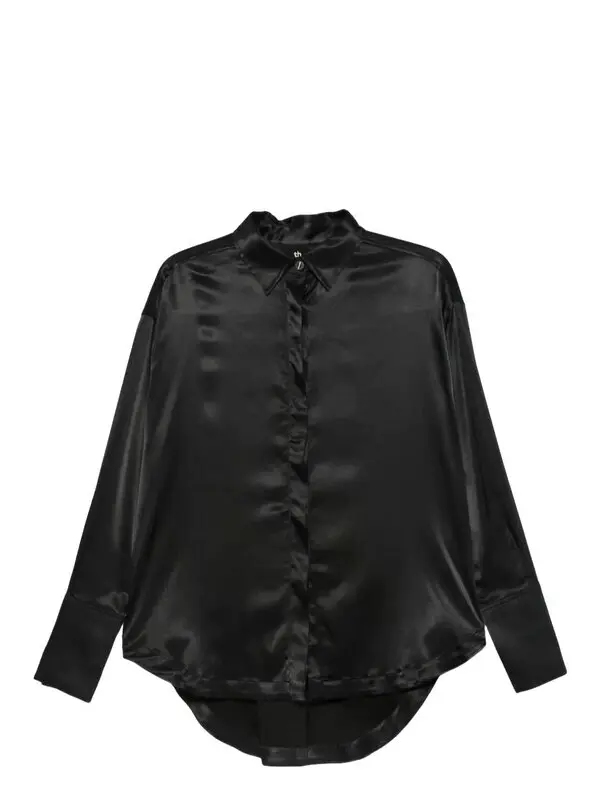 THOM KROM Satin-finish Shirt - Black
