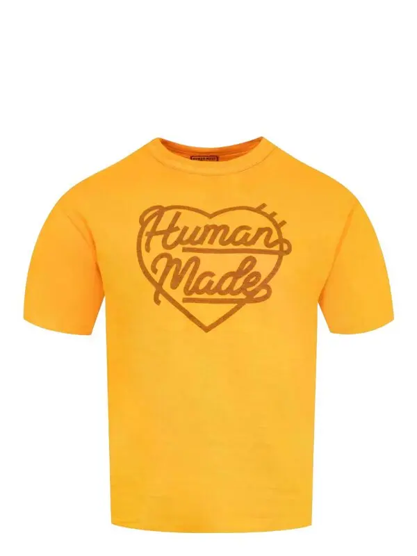 HUMAN MADE Logo-print T-shirt - Orange