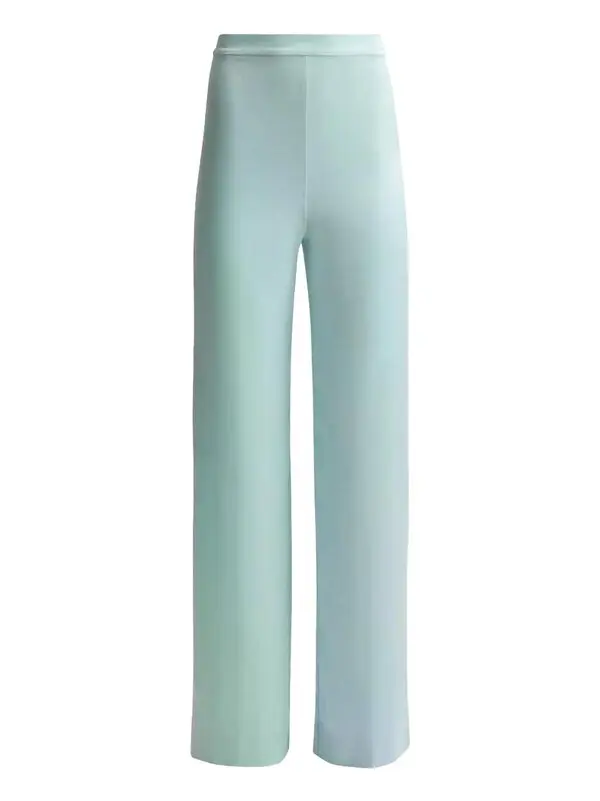 St. John Kate Satin Trousers - Green