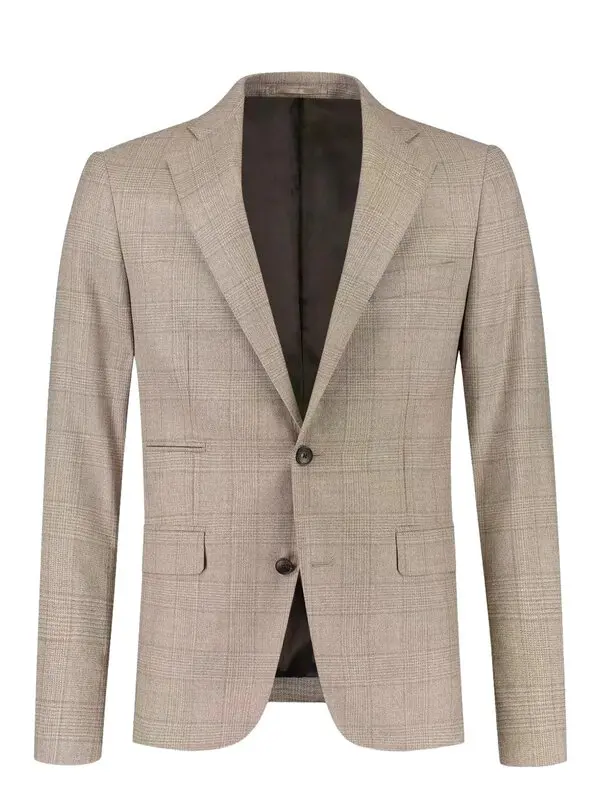 PAUL ZEIST Checked Suit - Neutrals
