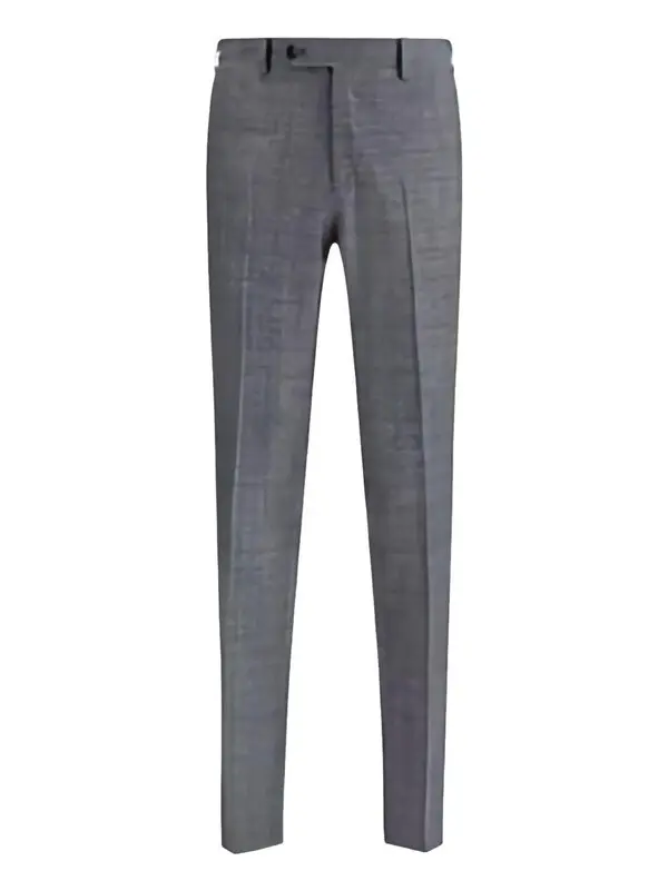 GERMANO 1952 Checked Tailored Trousers - Grey