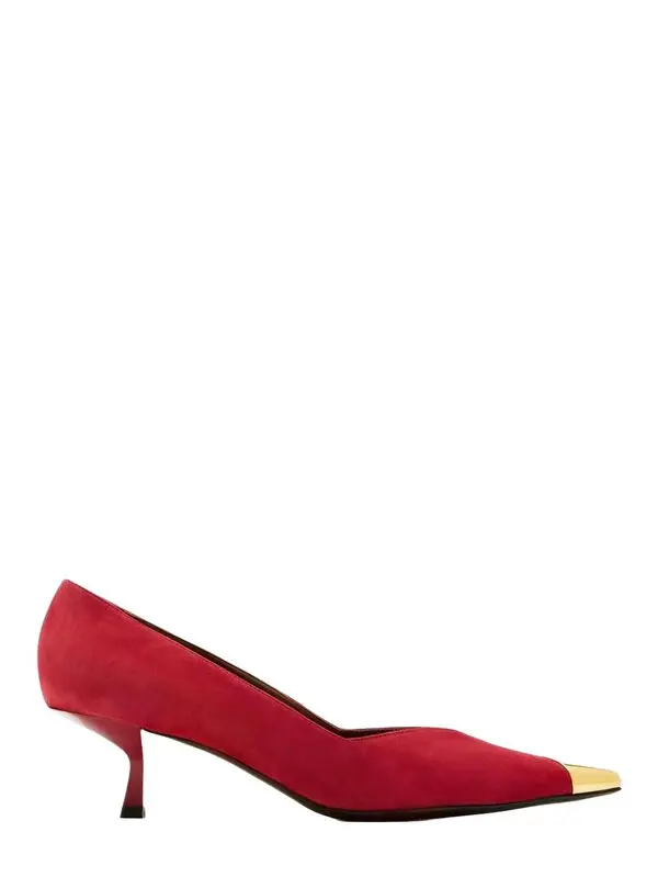 GIUSEPPE ZANOTTI 40mm Melaine Suede Pumps - Red