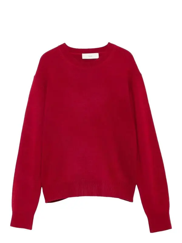 DUNST Round-neck Sweater - Red