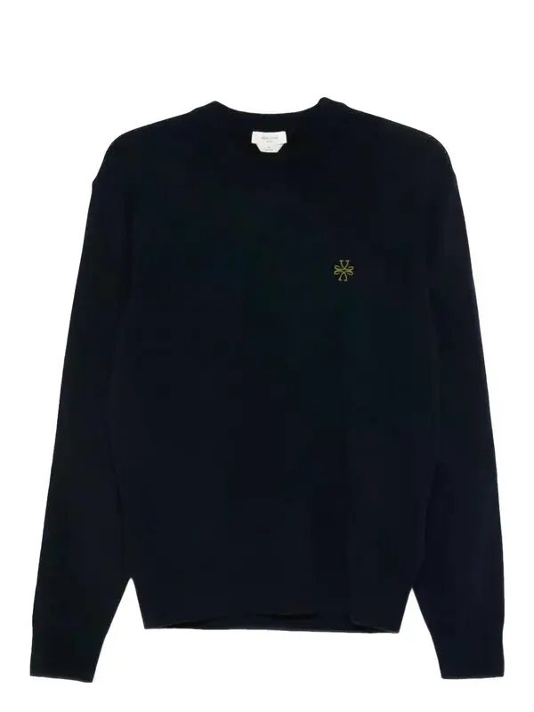 Jacob Cohen Logo-embroidered Crew-neck Sweater - Blue