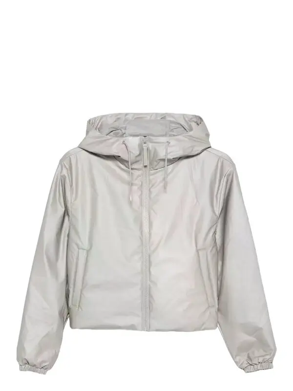 Rains Hooded Puffer Jacket - Grey