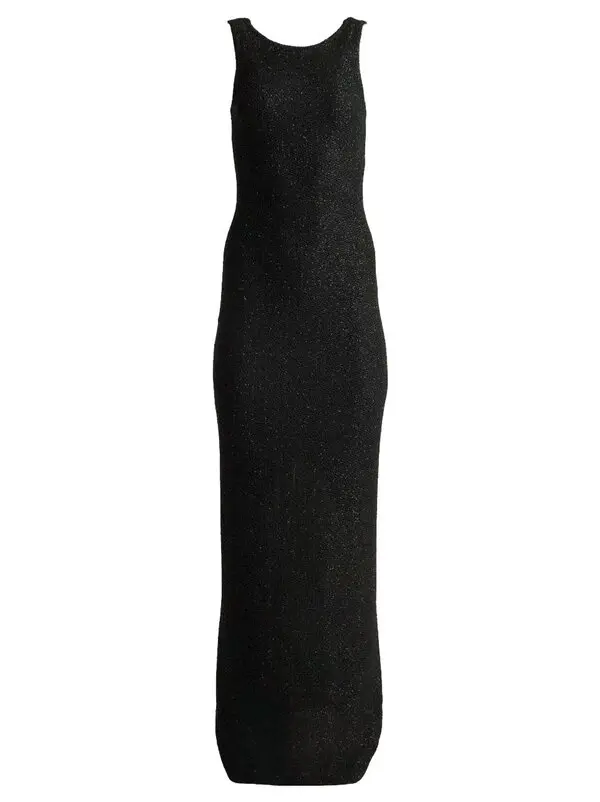 St. John Sleeveless Maxi Dress - Black