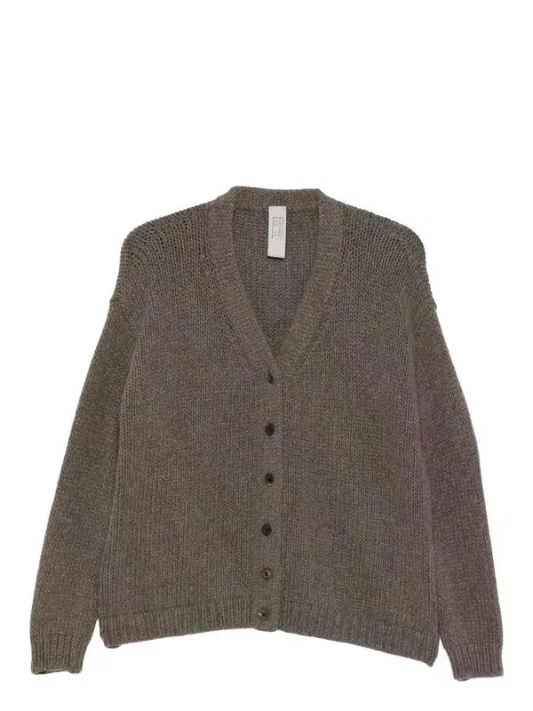 PRIVATE 0204 Button-front Cashmere Cardigan - Brown