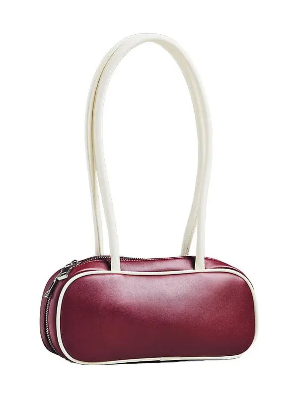 MELIE BIANCO Two-tone Shoulder Bag - Cherry Wood