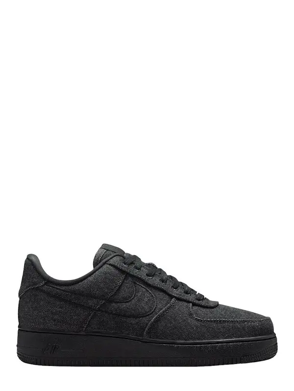 Nike Air Force 1 '07 Lv8 Denim Sneakers - Black