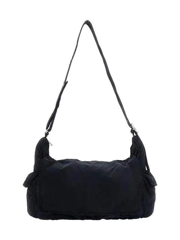 ERL Twill Cargo Shoulder Bag - Black
