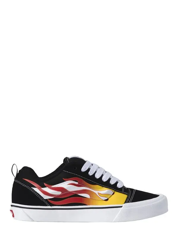 VANS Knu Skool Flame Sneakers - Black/red/white