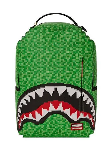SPRAYGROUND Minecraft Creeper Shark Backpack - Green