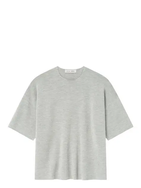 Fear Of God Essentials Merino Short Sleeve Tee Shirt - Concrete Heather