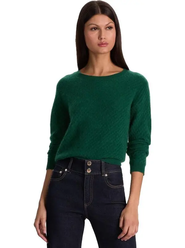 Alice + Olivia Carolee Cashmere Pullover - Green