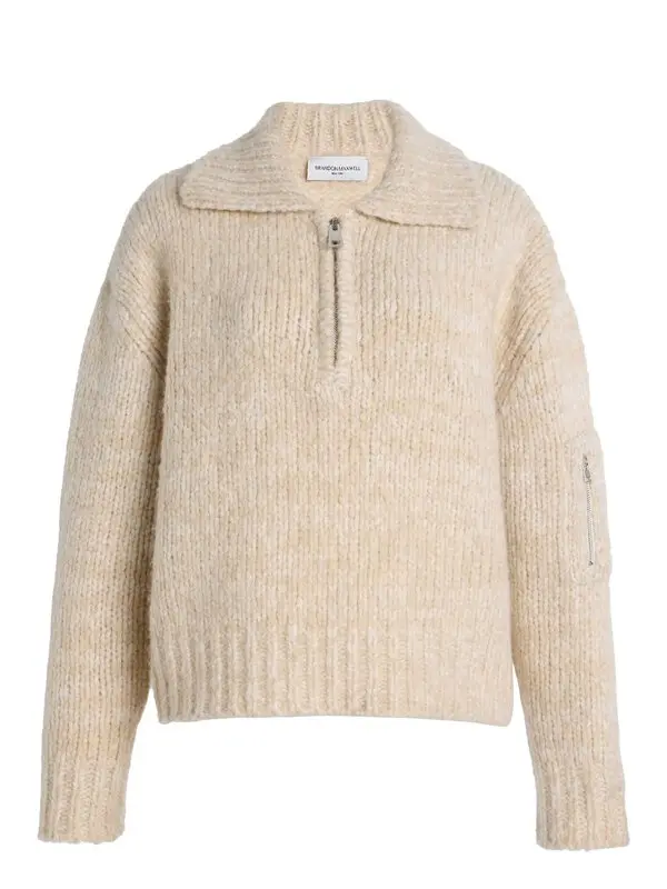 Brandon Maxwell The Posie Cashmere-blend Sweater - Brown