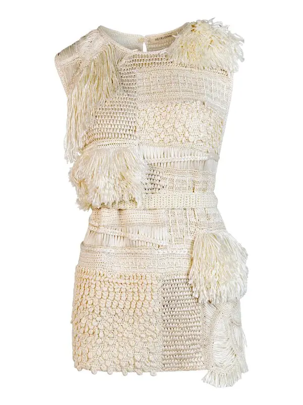 HEIRLOME Laia Textured Knit Top - Ivory
