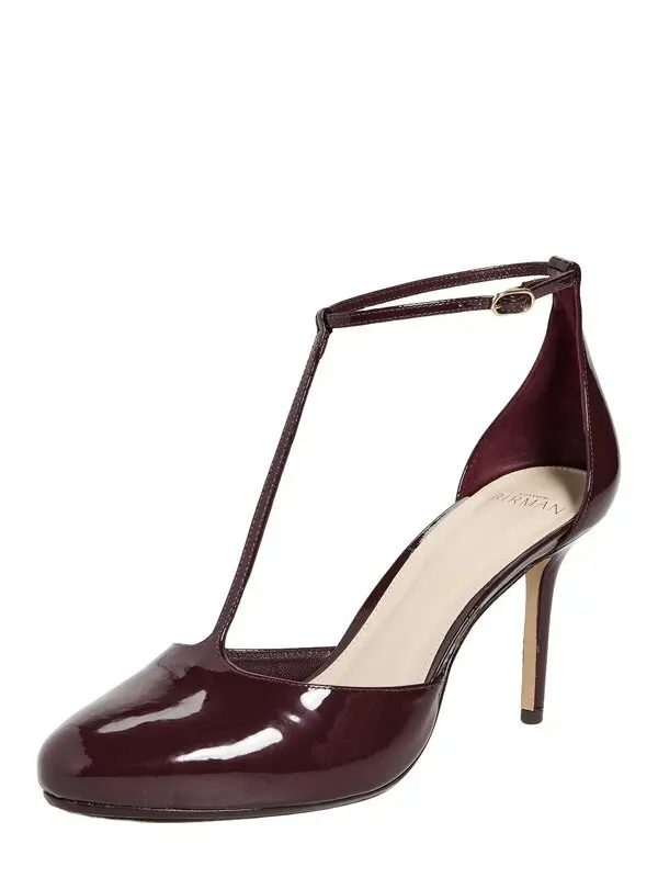 ALEXANDRE BIRMAN Thayla Heels 85mm - Cherry Lacquer
