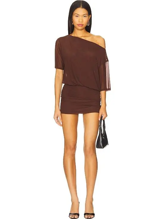 Superdown Olya Mini Dress - Chocolate