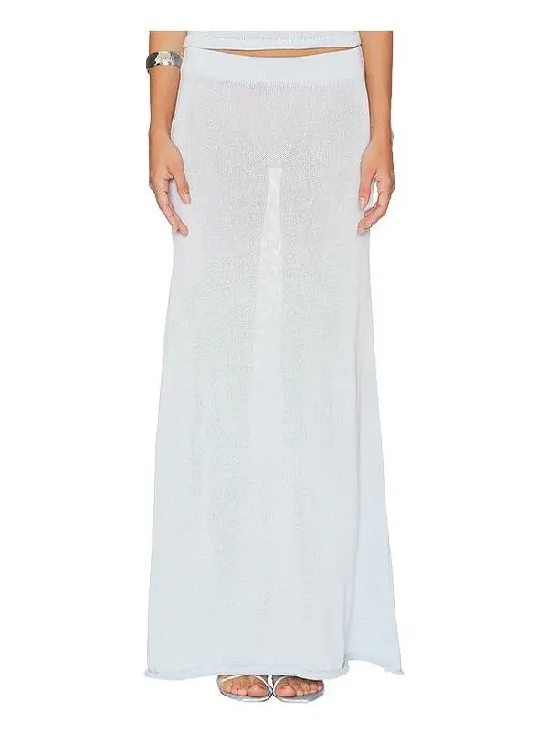 SNDYS Cali Maxi Skirt - Baby Blue