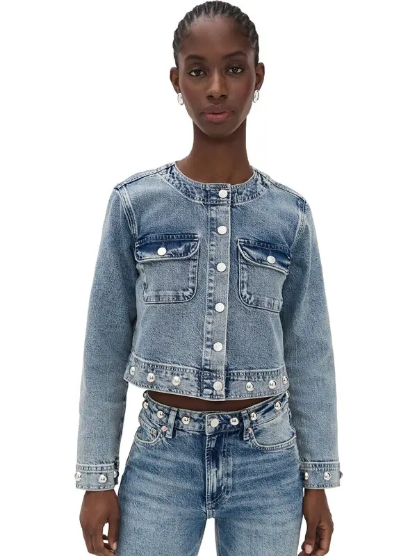 Rails Capistrano Denim Jacket - Desert Sky Studded