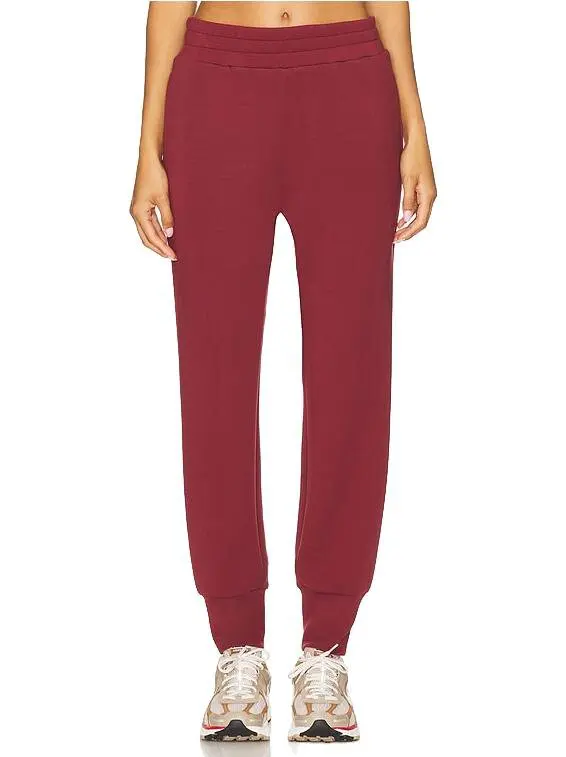 Varley The Slim Cuff 27.5 Pant - New Maroon