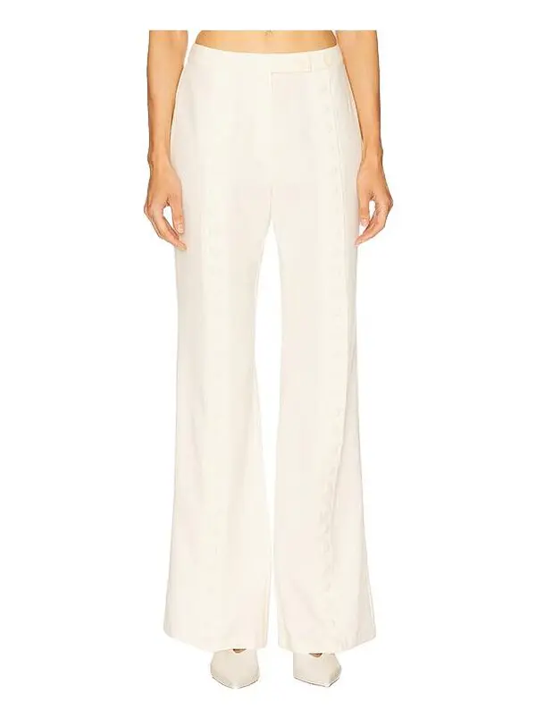 Yllw Fabio Snap Trouser - White