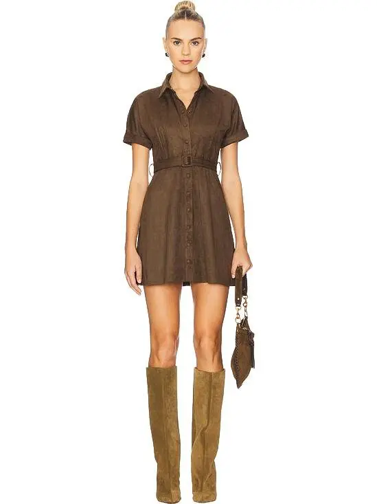 Heartloom Margot Shirt Dress - Espresso