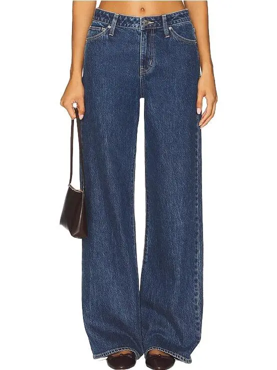 Show Me Your Mumu Midland Wideleg Jeans - Deep Well Indigo