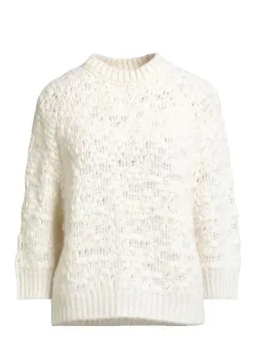 Peserico Sweater In Alpaca Wool Blend - White