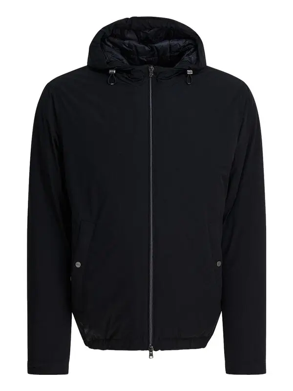 Herno Hooded Short Down Jacket - Black