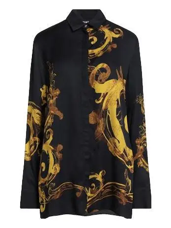 Versace Printed Twill Shirt - Black