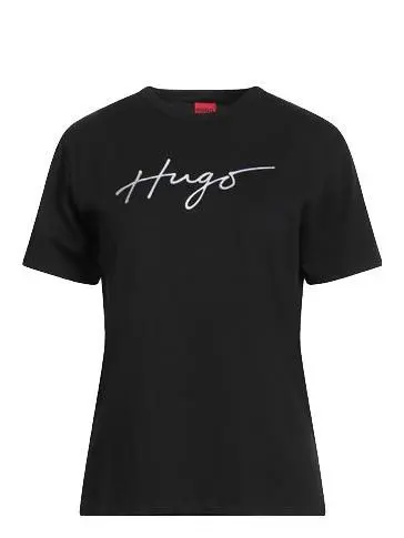 Hugo Logo-print Cotton T-shirt - Black