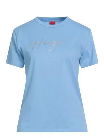 Hugo Logo-print Cotton T-shirt - Blue
