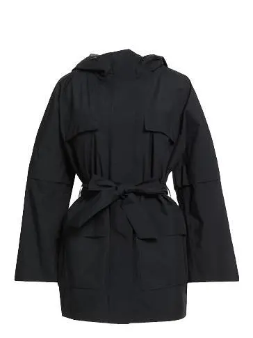 Herno Hooded Belted Raincoat - Black