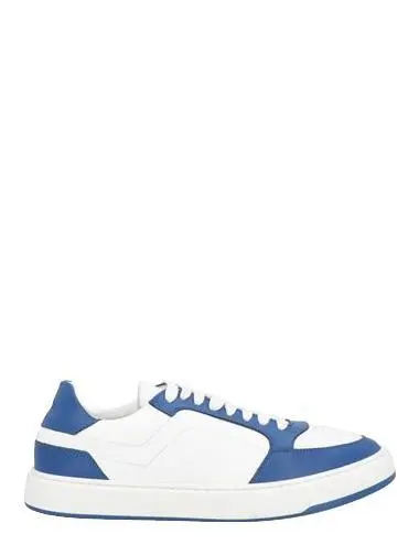 LIU •JO MAN Pebbled-leather Low-top Sneakers - White