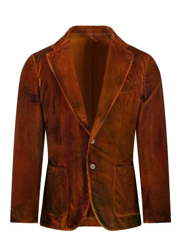 SANTANIELLO Corduroy Blazer - Orange