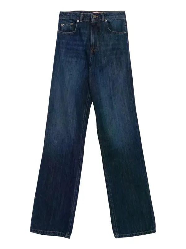 TWINSET Cotton Straight Leg Jeans - Blue