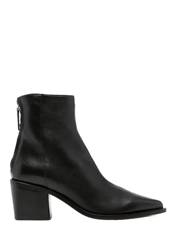 POMME D´OR Pointed-toe Block-heel Boots - Black