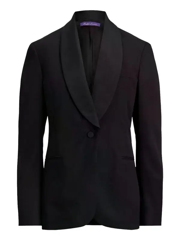 Ralph Lauren Sutton Shawl-lapel Wool Blazer - Black