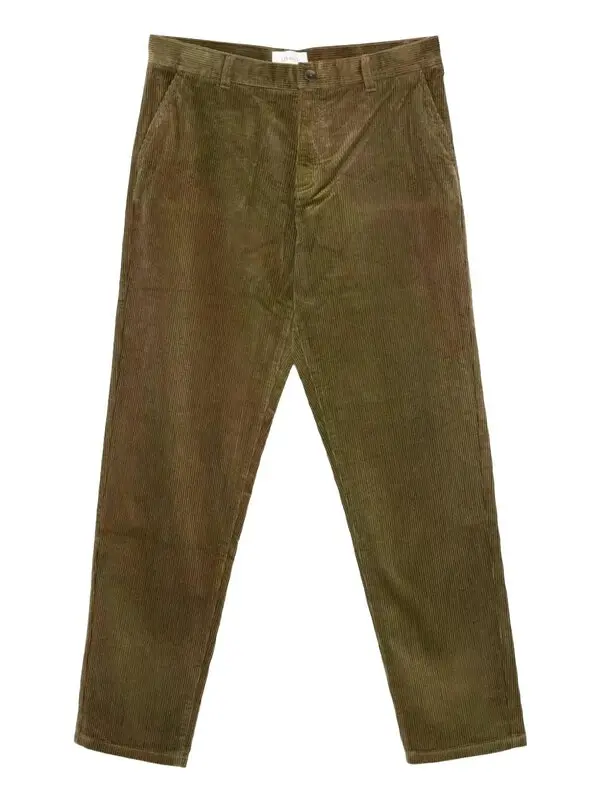 LES DEUX Corduroy Straight Leg Pants - Green