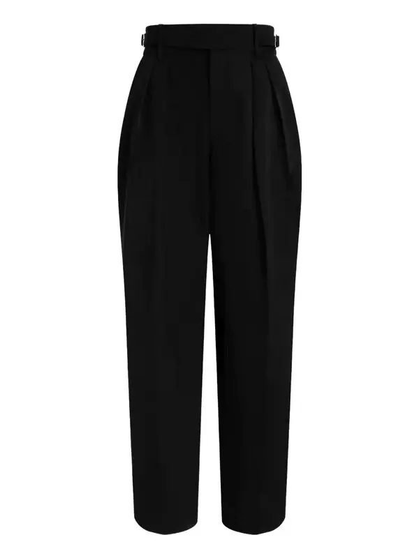 Dolce & Gabbana Pleated Belted Trousers - Black