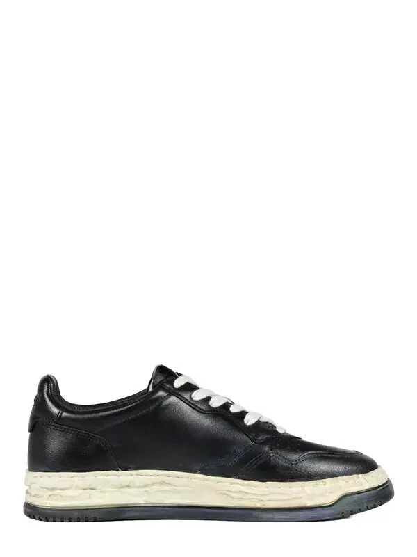 Mihara Yasuhiro Leather Sneakers - Black
