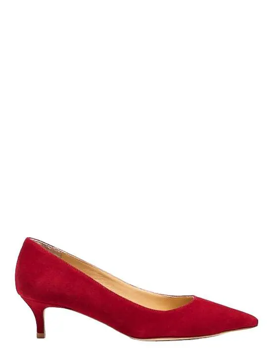 Marion Parke Classic Pump 45 Suede - Red