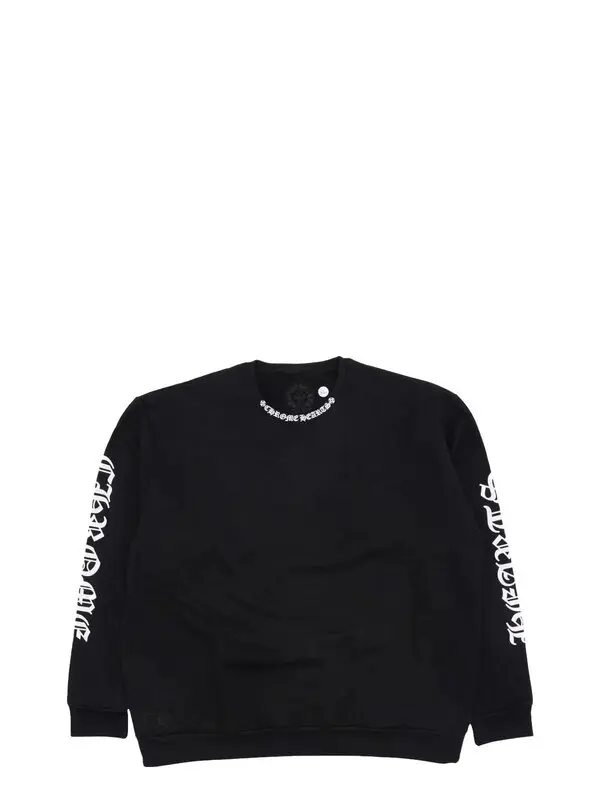 Chrome Hearts Long-sleeve Sweatshirt With Neck Logo - Black