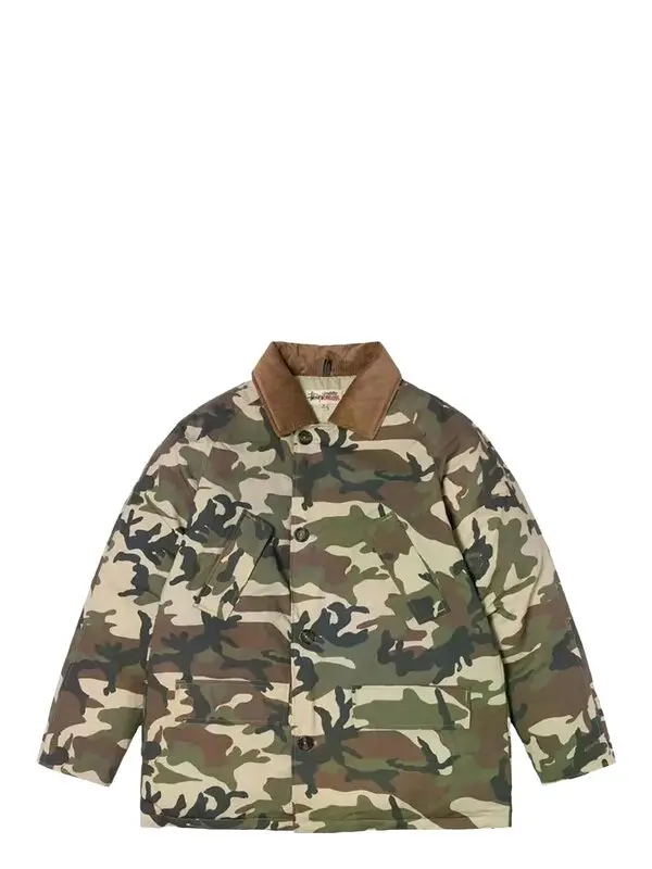 DENIM TEARS X Stüssy Camouflage Jacket - Green
