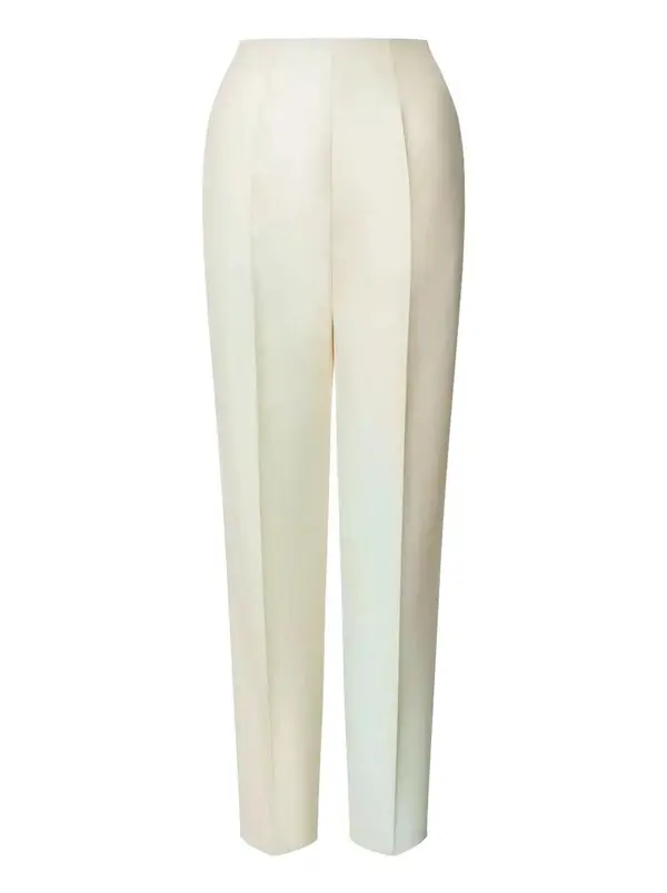 Alberta Ferretti Pressed-crease Tailored Trousers - Neutrals