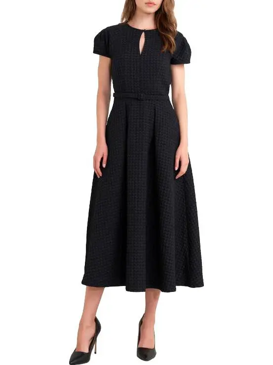 FREEMARKET Textured A-line Dress - Black